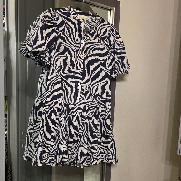 Pinch | Dresses | Pinch Zebra Print Midi Dress Black And White | Poshmark